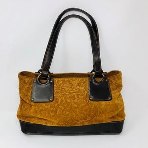 Capaccioli | Bags | Tan Suede Brown Leather Purse Made In Italy | Poshmark